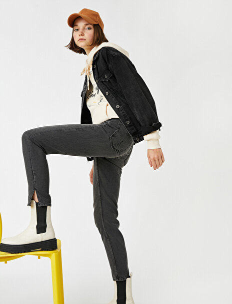 Koton Ole Genç Kız Mom Jean Pantolon Pamuklu