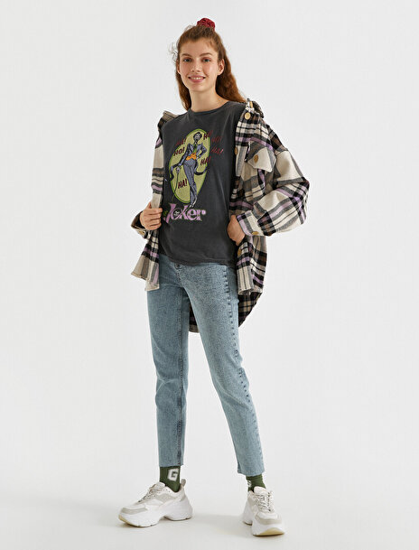 Koton Ole Genç Kız Yüksek Bel Dar Kesim Kot Pantolon - Slim Fit Jean