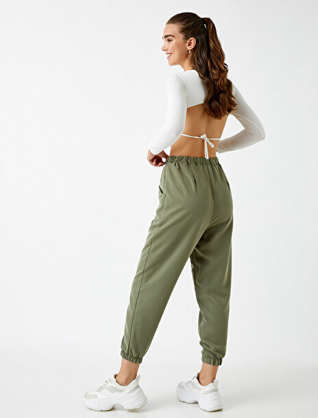 Koton Kadın Jogger Pantolon Yüksek Bel