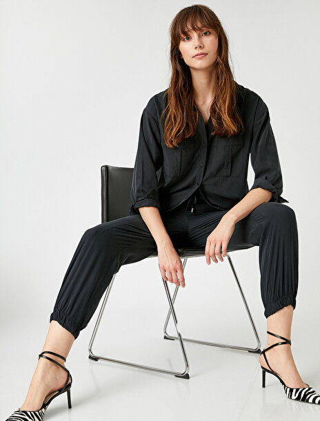 Koton Kadın Beli Lastikli Jogger Pantolon