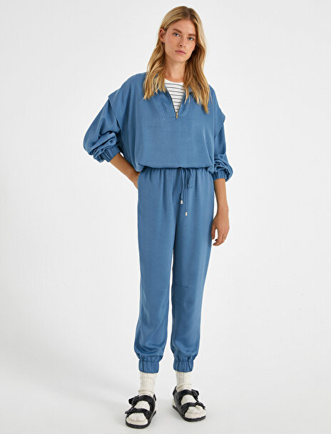 Koton Kadın Beli Bağcıklı Jogger Pantolon