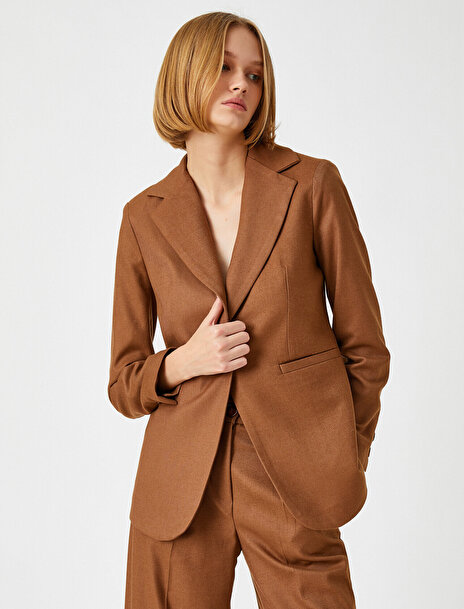 Koton Kadın V Yaka Blazer Ceket