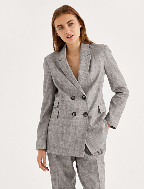 Koton Kadın Kruvaze Blazer Ceket