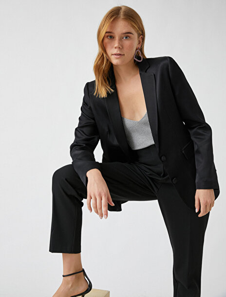 Koton Kadın Saten Blazer Ceket