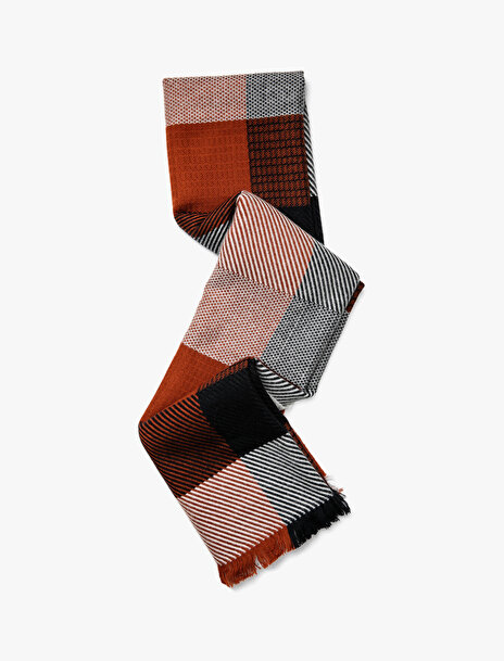 Koton Kadın Geometrik Desenli Atkı