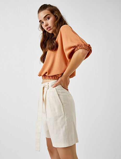 Koton Kadın Kolu Büzgülü Bluz