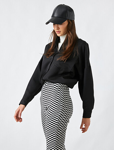 Koton Kadın Uzun Kollu Saten Gömlek