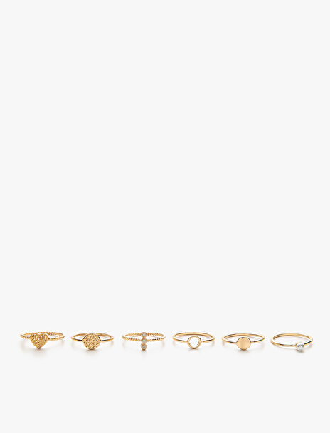 Koton Kadın Taş Detaylı Çoklu Yüzük Seti