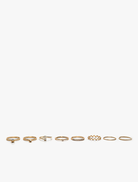 Koton Kadın Taş Detaylı Çoklu Yüzük Seti