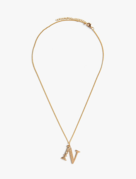 Koton Kadın N Harfli Zincir Kolye