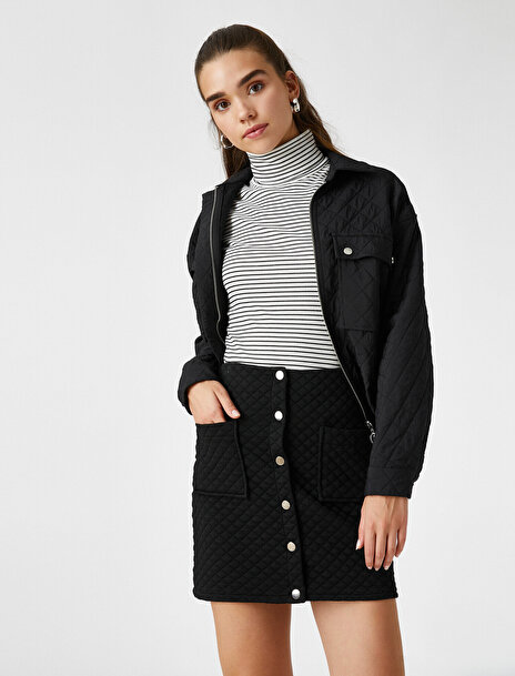 Koton Kadın Cepli Mini Etek