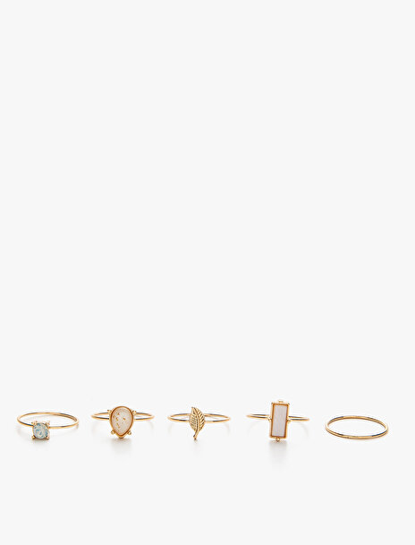 Koton Kadın Taş Detaylı Çoklu Yüzük Seti