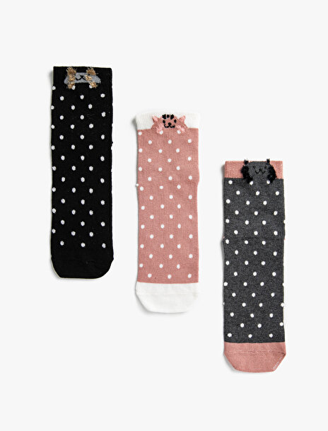 Koton Kadın Hayvan Desenli Kadın Çorap Seti