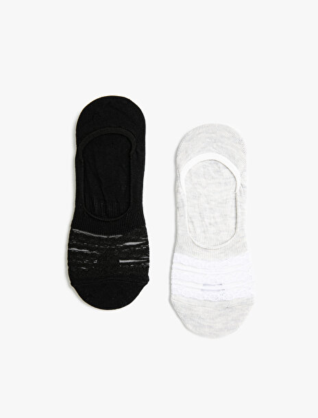 Koton Kadın Basic Babet 2'li Çorap Pamuklu