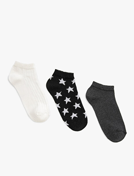 Koton Kadın Kısa Desenli Çorap Seti 3'lü