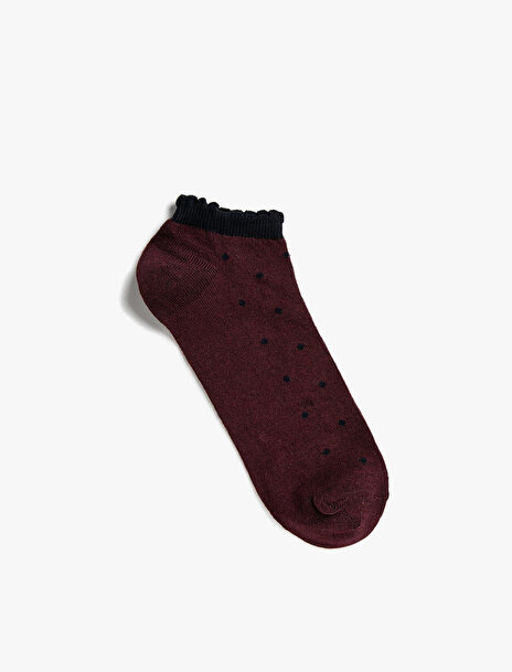 Koton Kadın Puantiyeli Pamuklu Kısa Çorap