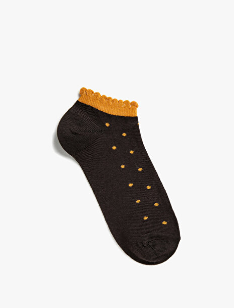 Koton Kadın Puantiyeli Pamuklu Kısa Çorap