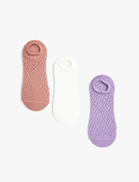 Koton Kadın 3'lü Kısa Çorap Pamuklu