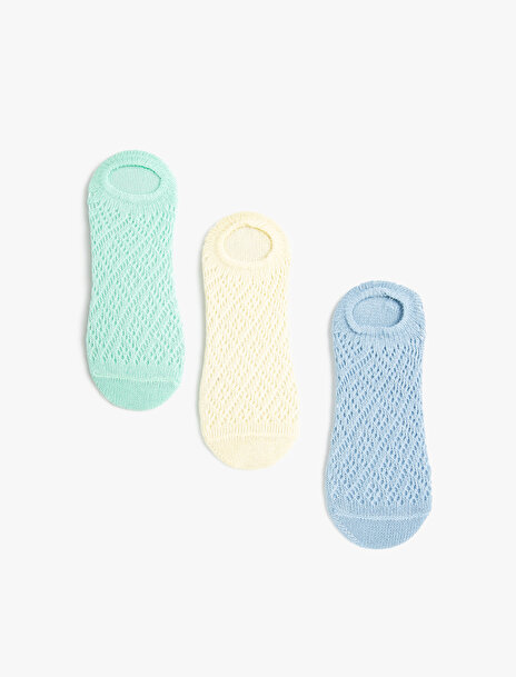Koton Kadın 3'lü Kısa Çorap Pamuklu