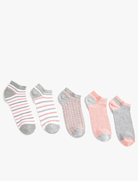 Koton Kadın Çizgili Desenli Kadın Çorap Seti