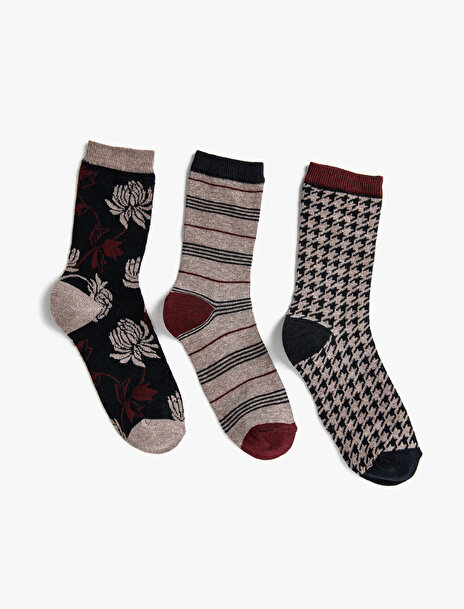 Koton Kadın Desenli Kadın Çorap Seti