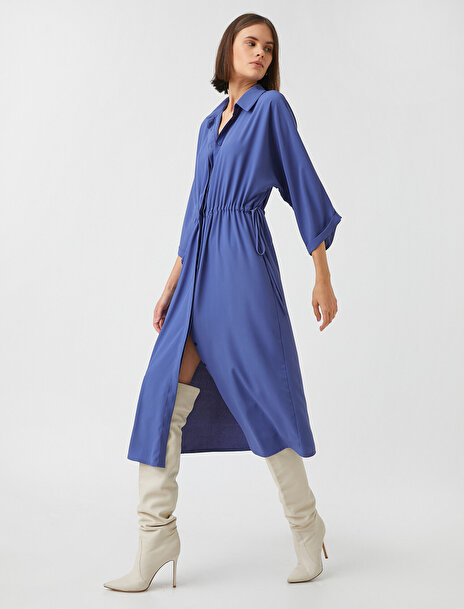 Koton Kadın Düğmeli Midi Elbise