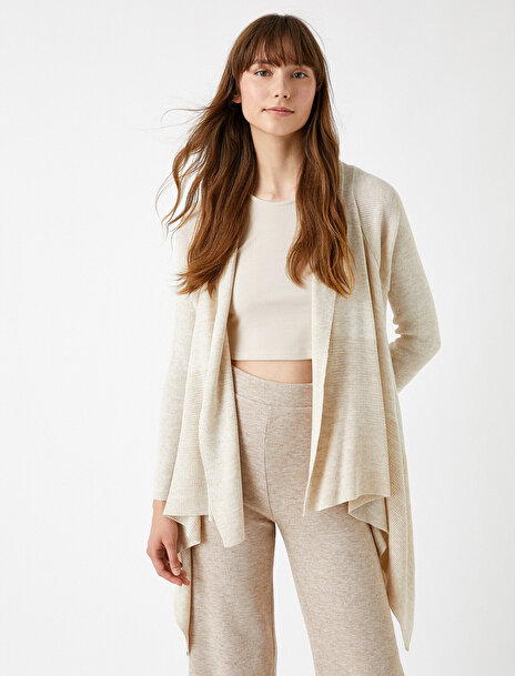 Koton Kadın İnce Triko Hırka Uzun Kollu