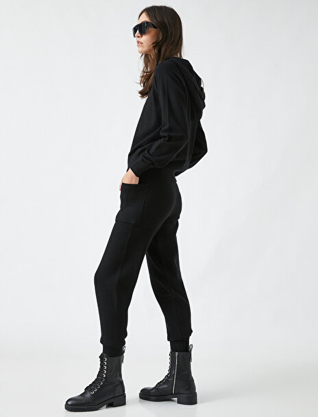Koton Kadın Standart Bel Jogger Pantolon Belden Bağlamalı Koton Kadın Standart Bel Jogger Pantolon Belden Bağlamalı