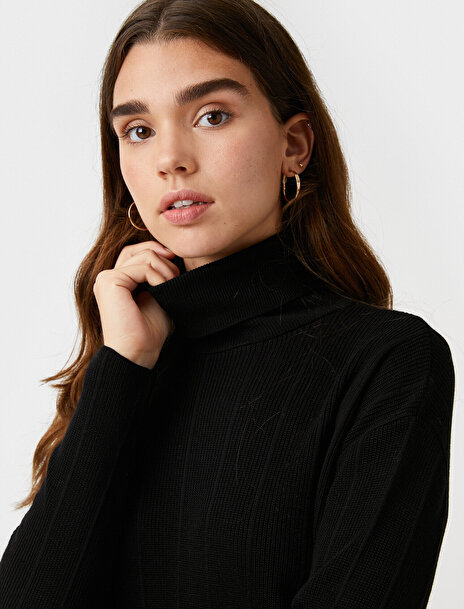 Koton Kadın Boğazlı Triko Kazak