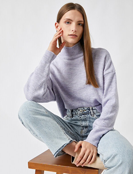 Koton Kadın Balıkçı Yaka Oversize Kazak