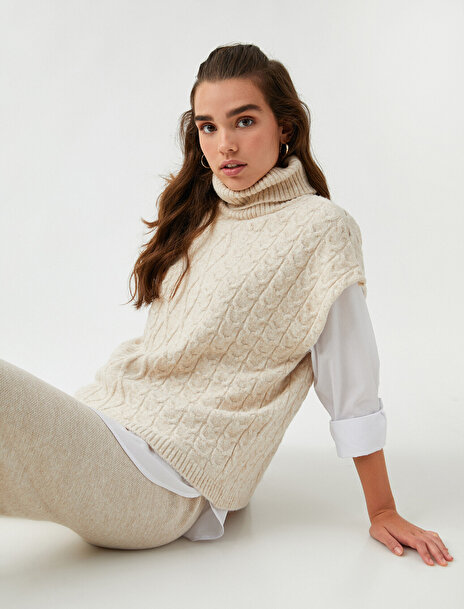 Koton Kadın Boğazlı Triko Süveter