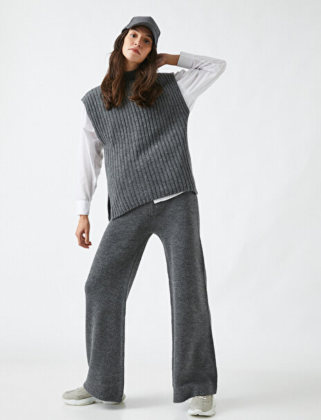 Koton Kadın Rahat Kesim Beli Lastikli Pantolon