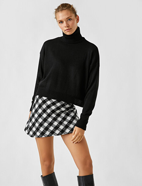 Koton Kadın Boğazlı Triko Kazak