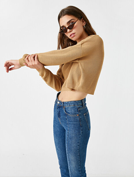 Koton Kadın Crop Kazak