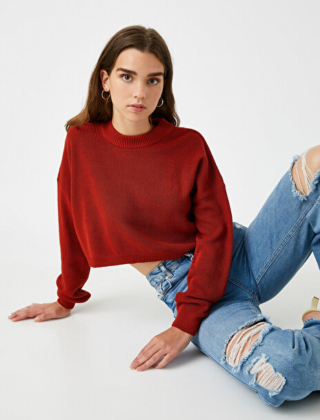 Koton Kadın Crop Kazak