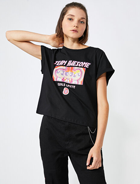 Koton Ole Genç Kız Power Puff Girls Lisanslı Pamuklu Tişört Koton Ole Genç Kız Power Puff Girls Lisanslı Pamuklu Tişört