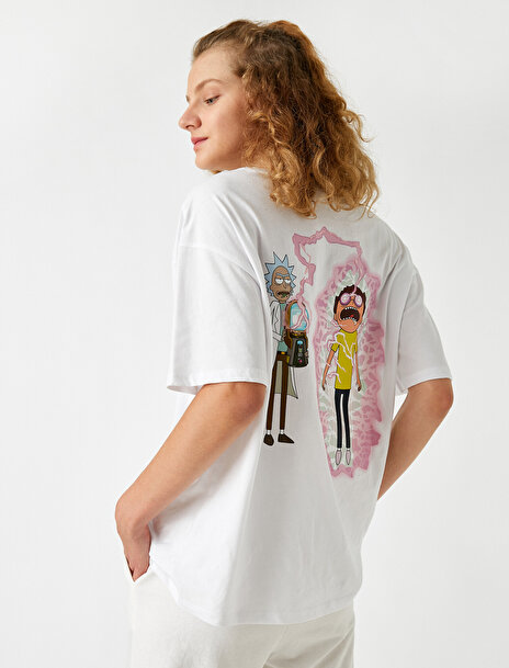 Koton Ole Genç Kız Rick And Morty Lisanslı Pamuklu Bisiklet Yaka Tişört Koton Ole Genç Kız Rick And Morty Lisanslı Pamuklu Bisiklet Yaka Tişört