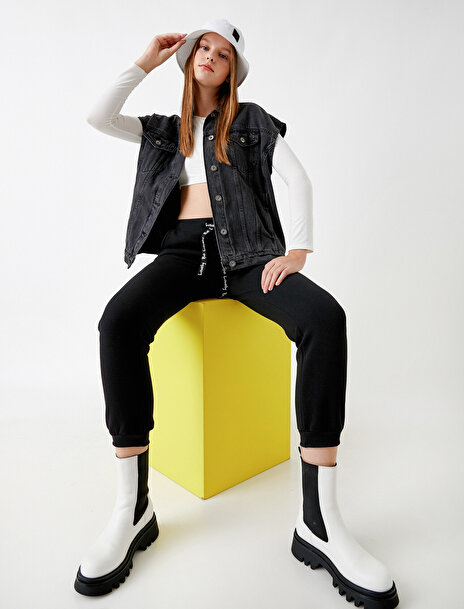 Koton Ole Genç Kız Jogger Eşofman Altı Belden Bağlamalı Koton Ole Genç Kız Jogger Eşofman Altı Belden Bağlamalı