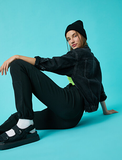 Koton Ole Genç Kız Jogger Pantolon Beli Paçası Lastikli