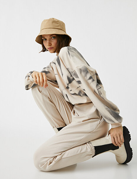 Koton Ole Genç Kız Jogger Cepli Eşofman Altı Beli Paçası Lastikli