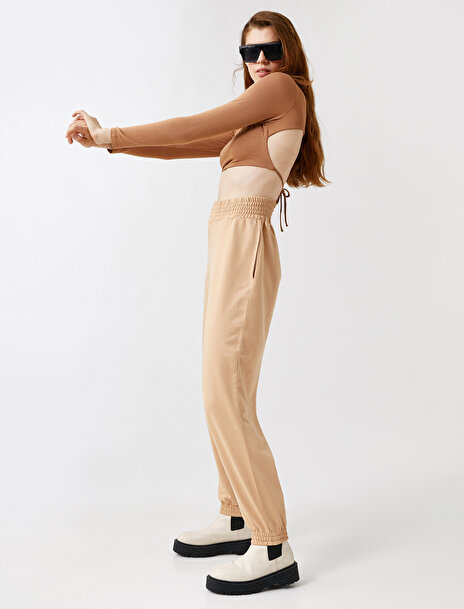 Koton Ole Genç Kız Jogger Eşofman Altı Pamuklu