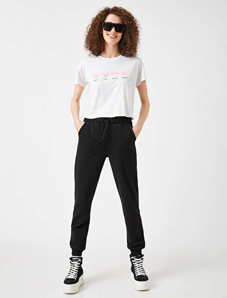 Koton Ole Genç Kız Belden Bağlamalı Eşofman Altı Koton Ole Genç Kız Belden Bağlamalı Eşofman Altı