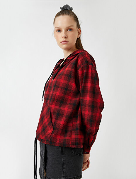 Koton Ole Genç Kız Respect Life - Yaşama Saygı - Ekoseli Uzun Kollu Bluz Koton Ole Genç Kız Respect Life - Yaşama Saygı - Ekoseli Uzun Kollu Bluz