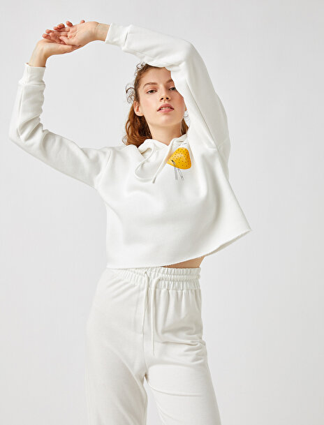 Koton Ole Genç Kız Kapişonlu Baskılı Sweatshirt Koton Ole Genç Kız Kapişonlu Baskılı Sweatshirt