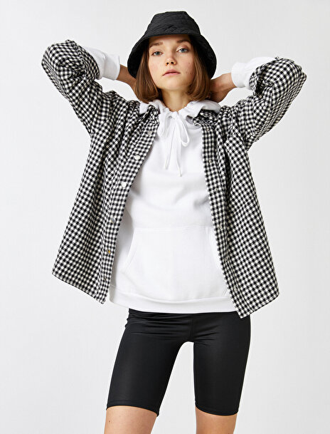 Koton Ole Genç Kız Kareli Uzun Kollu Gömlek