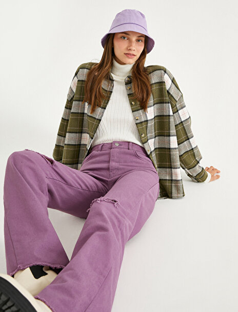 Koton Ole Genç Kız Oduncu Gömleği Ekoseli