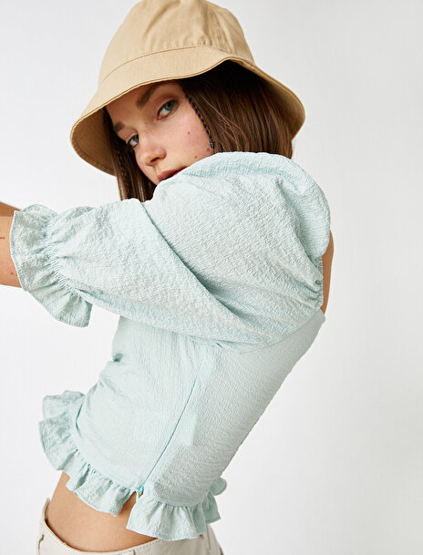 Koton Ole Genç Kız Düşük Omuz Bluz