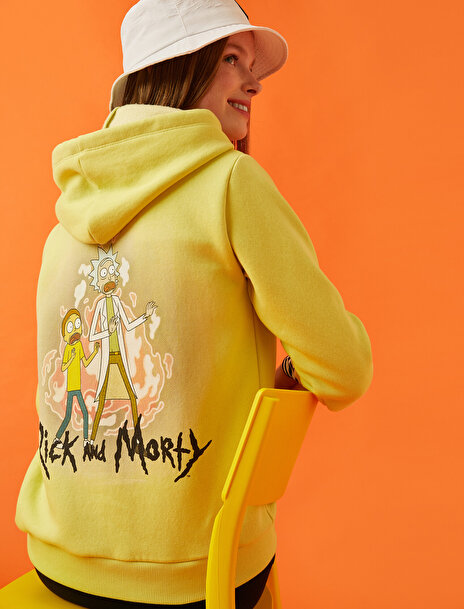 Koton Ole Genç Kız Rick and Morty Lisanslı Kapüşonlu Sweatshirt Koton Ole Genç Kız Rick and Morty Lisanslı Kapüşonlu Sweatshirt