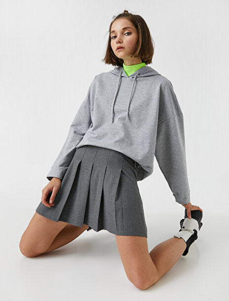 Koton Ole Genç Kız Kapüşonlu Oversize Sweatshirt Koton Ole Genç Kız Kapüşonlu Oversize Sweatshirt