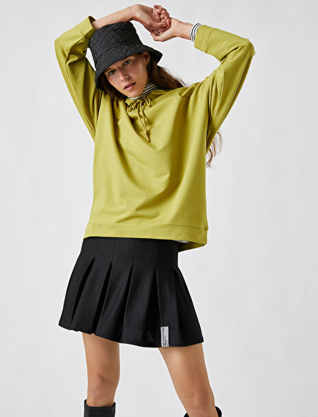 Koton Ole Genç Kız Kapüşonlu Oversize Sweatshirt